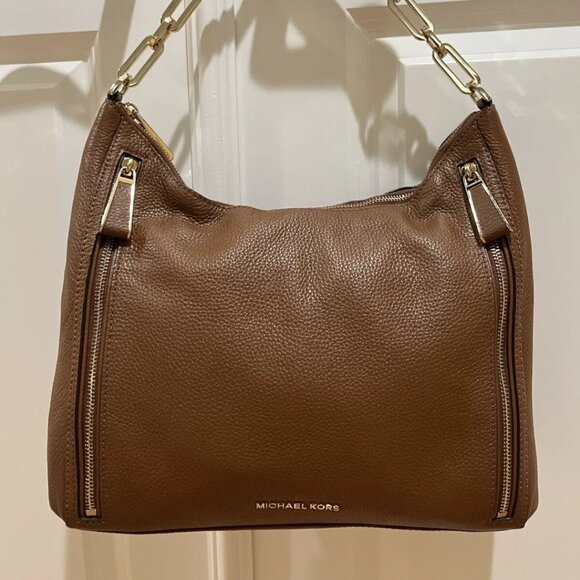 MICHAEL Michael Kors | Bags | Michael Kors Matilda Tan Pebbled Leather ...